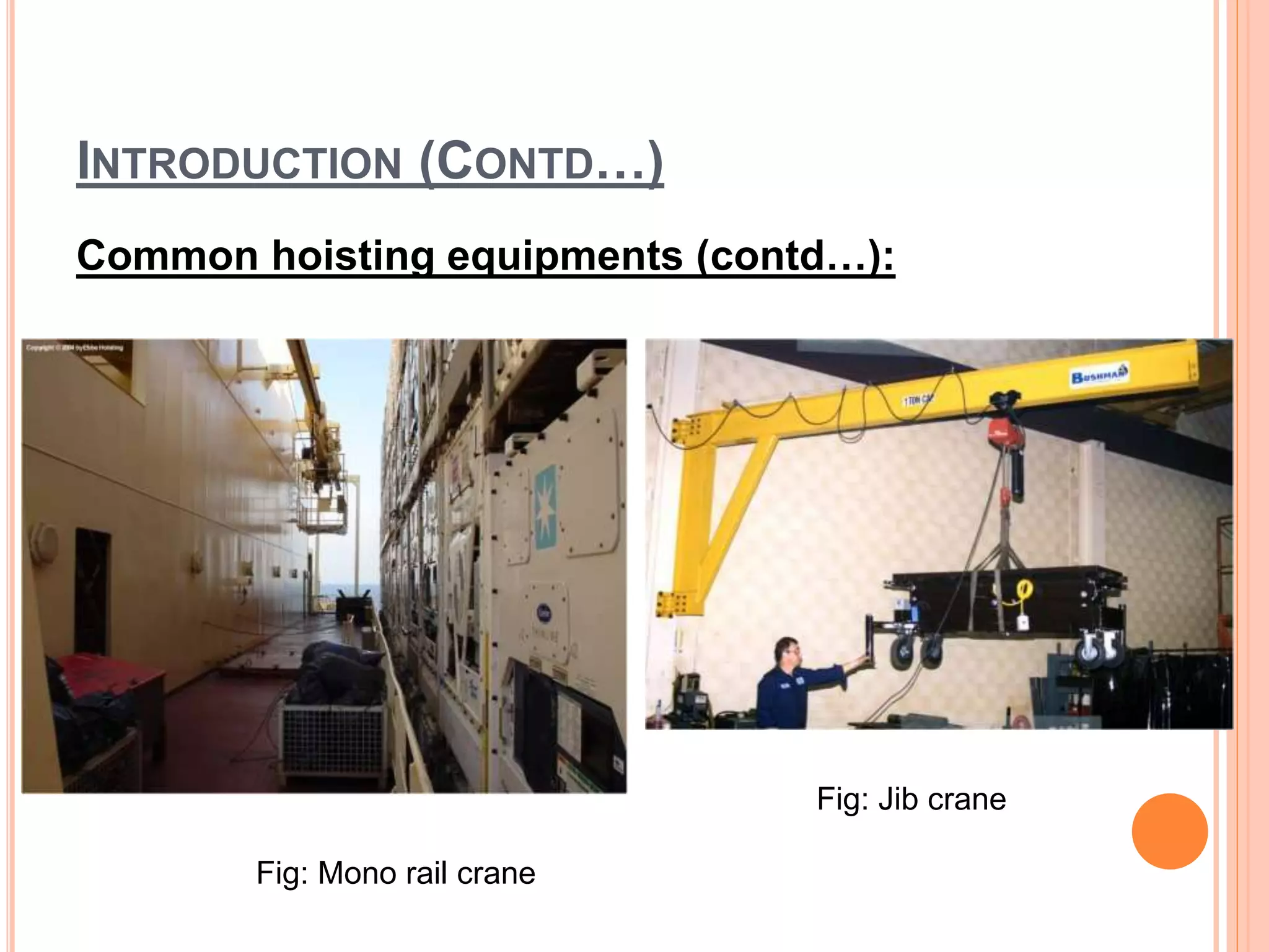 Hoisting equipment inspection presentation | PPTX