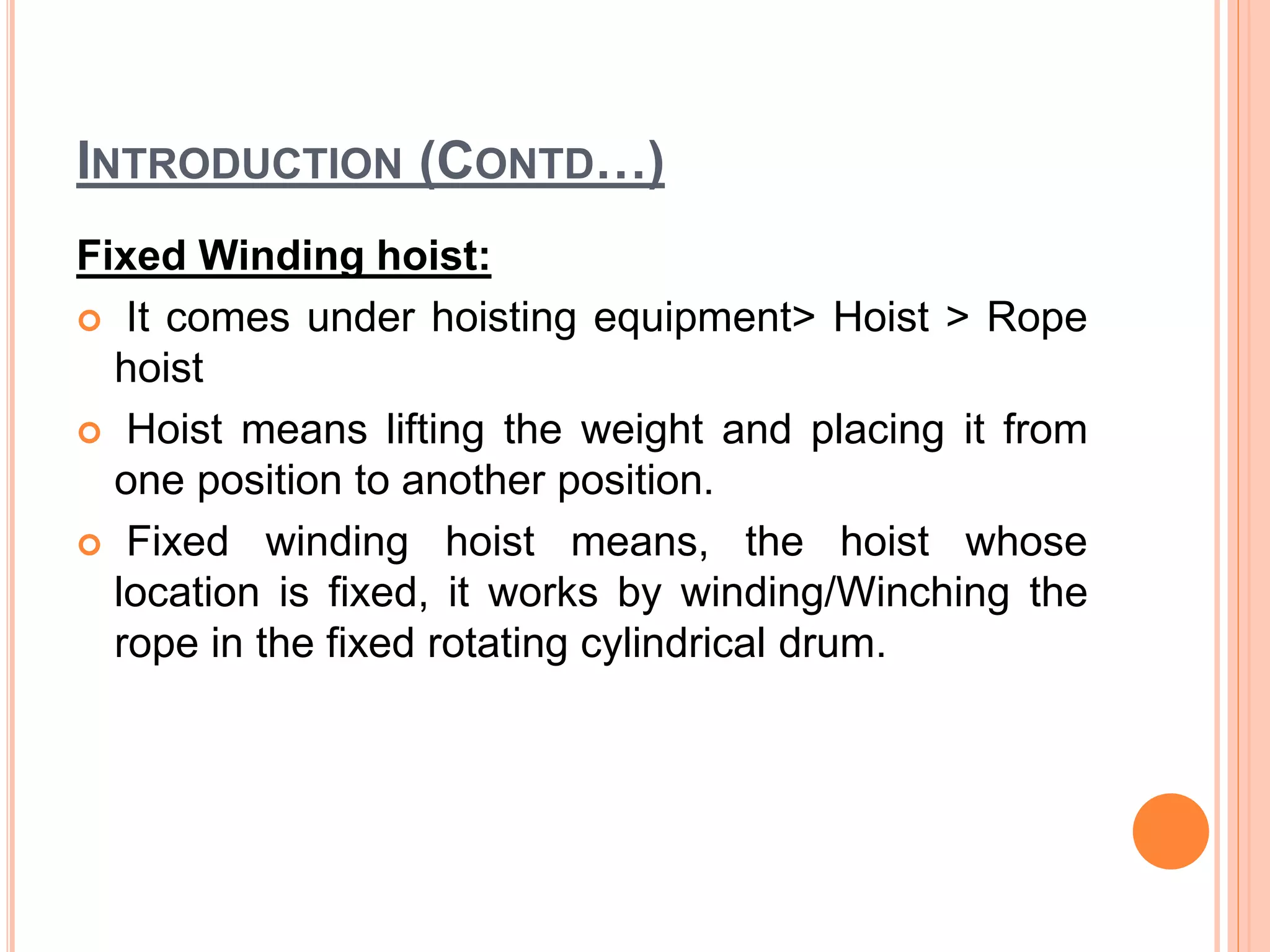 Hoisting equipment inspection presentation | PPTX