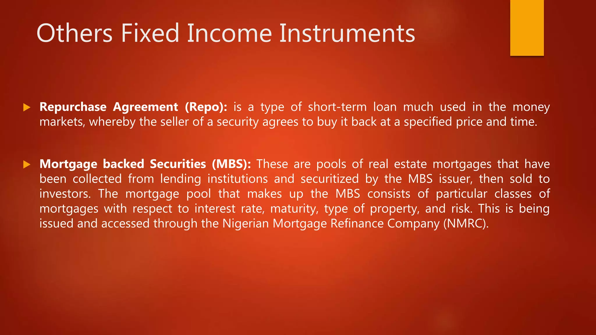 Fixed Income Instruments and Their Behaviours | PPTX