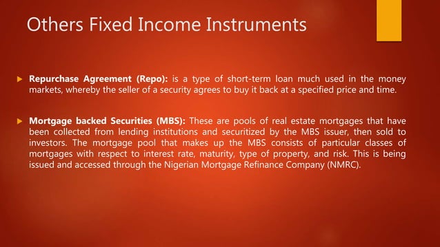 Fixed Income Instruments and Their Behaviours | PPTX
