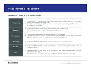 Introduction to iShares Fixed Income ETFs | PPT