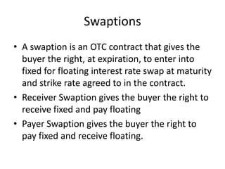 Fixed income options swaptions | PPTX | Stocks and Bonds | Personal ...