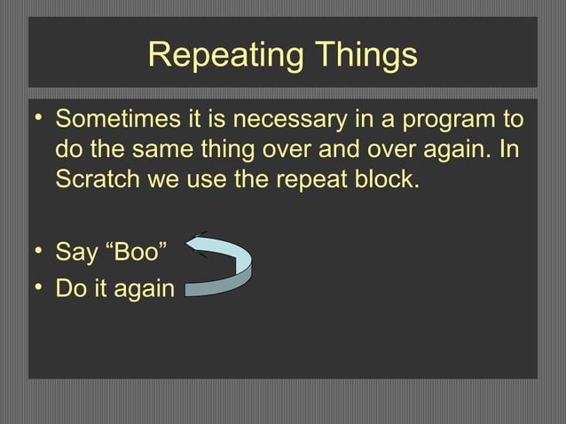 Scratch - Fixed loops | PPT