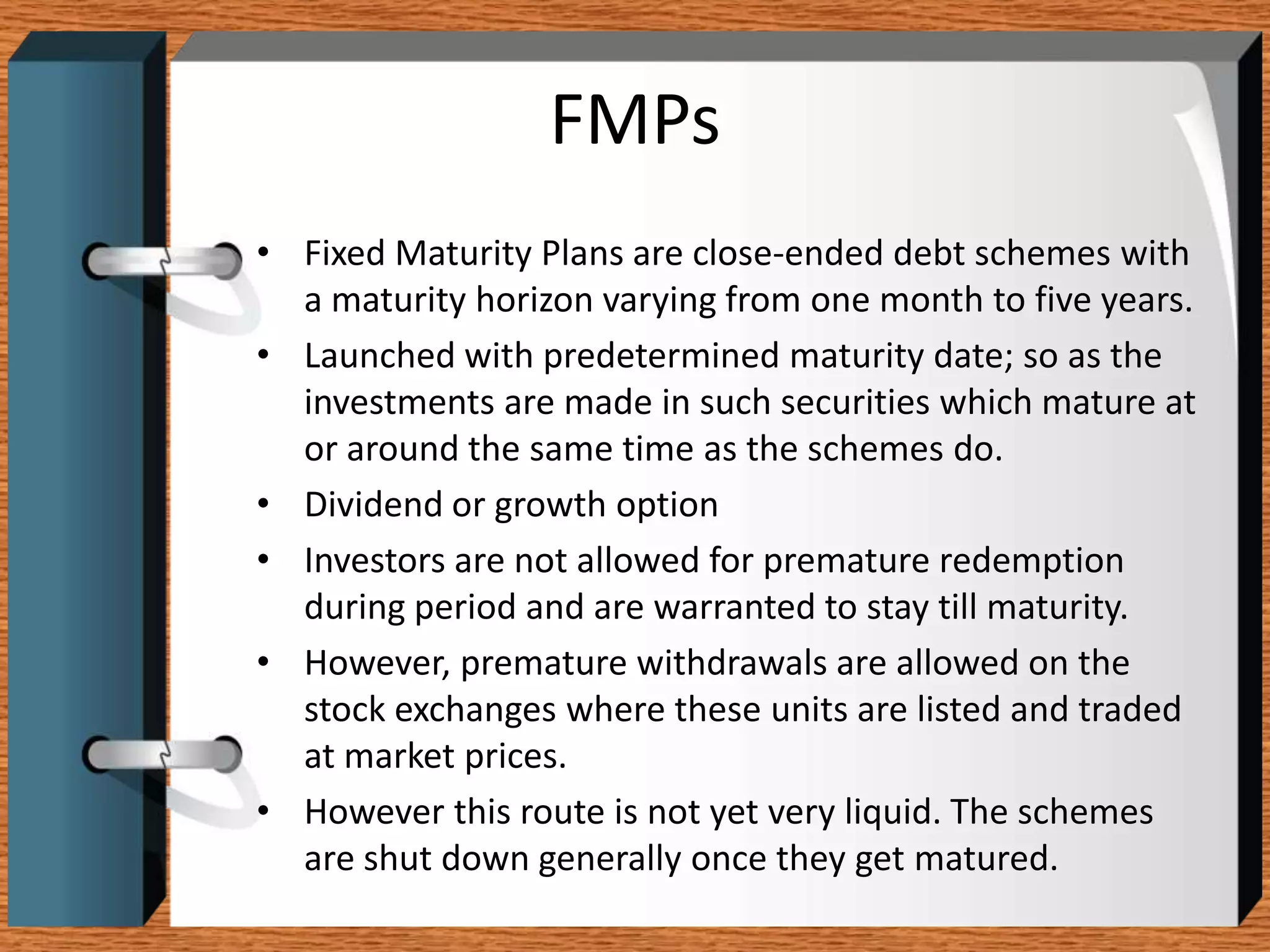 Fixed maturity plans | PPTX