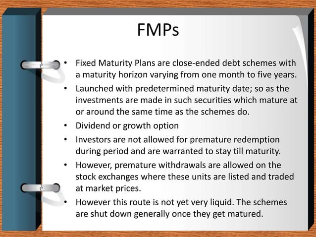 Fixed maturity plans | PPTX