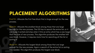 Fixed partitioning of memory | PDF