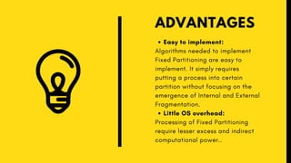 Fixed partitioning of memory | PDF