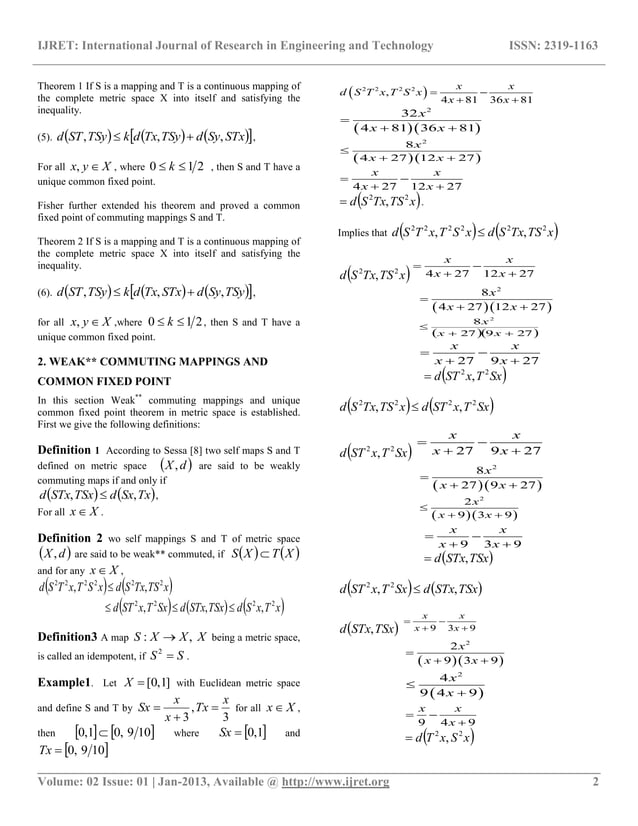 Fixed point and weak commuting mapping | PDF