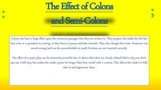 Semicolon/Colon Powerpoint | PPTX