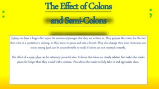 Semicolon/Colon Powerpoint | PPT