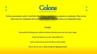 Semicolon/Colon Powerpoint | PPT