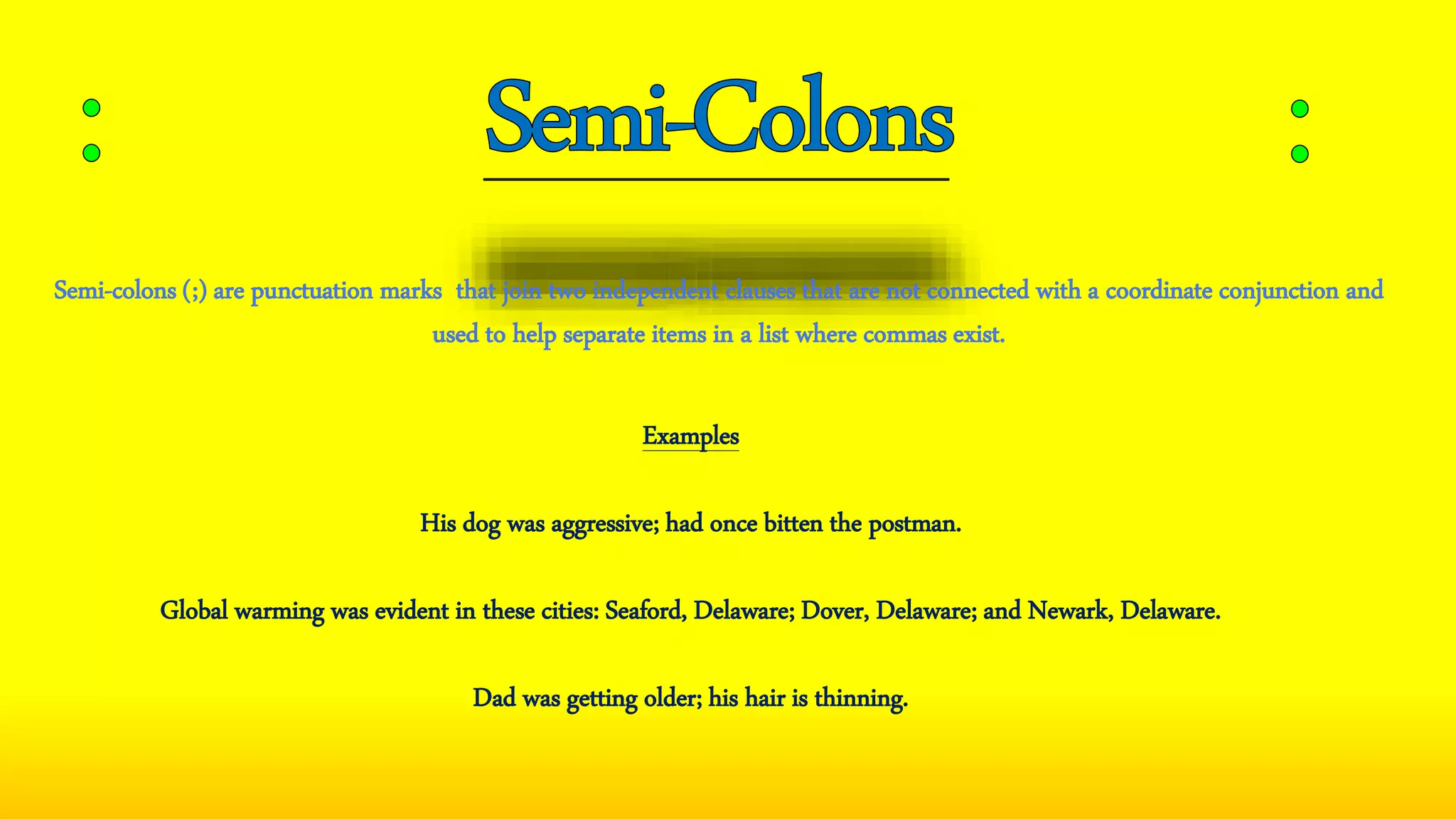 Semicolon/Colon Powerpoint | PPT