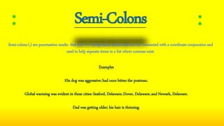 Semicolon/Colon Powerpoint | PPT