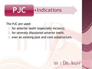 Fixed prosthodontics lesson 3 | PPSX | Oral care | Personal Care