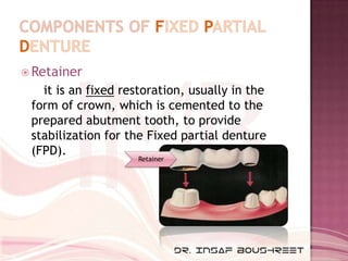 Fixed prosthodontics lesson 5 | PPSX