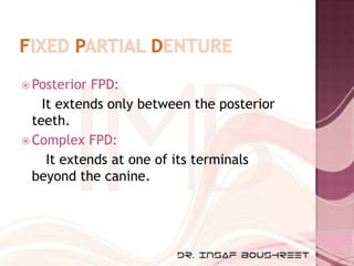 Fixed prosthodontics lesson 6 | PPSX | Dental Health | Diseases and ...
