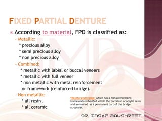 Fixed prosthodontics lesson 6 | PPSX | Dental Health | Diseases and ...