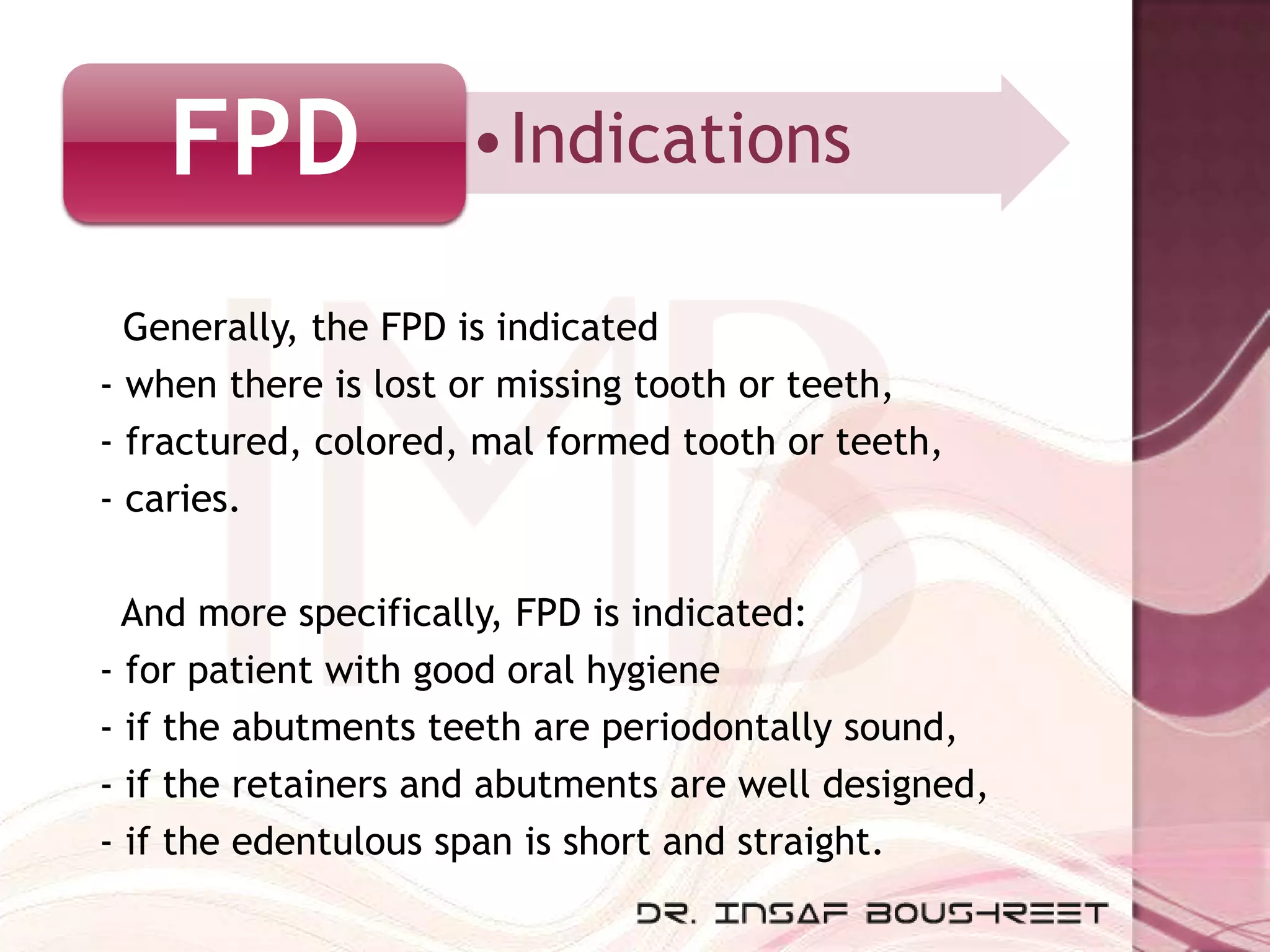 Fixed prosthodontics lesson 7 | PPSX