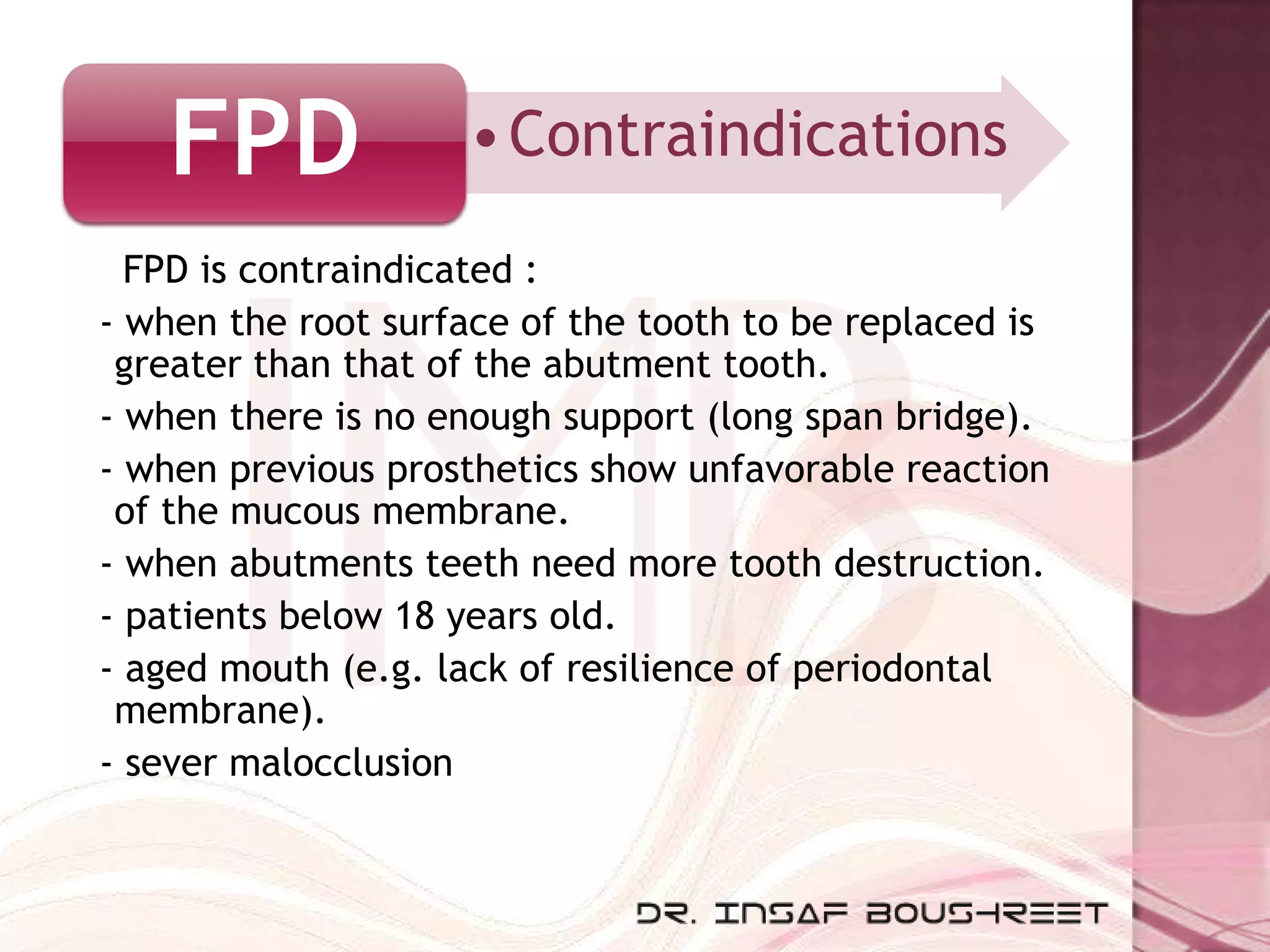 Fixed prosthodontics lesson 7 | PPSX