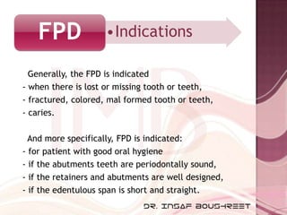 Fixed prosthodontics lesson 7 | PPSX