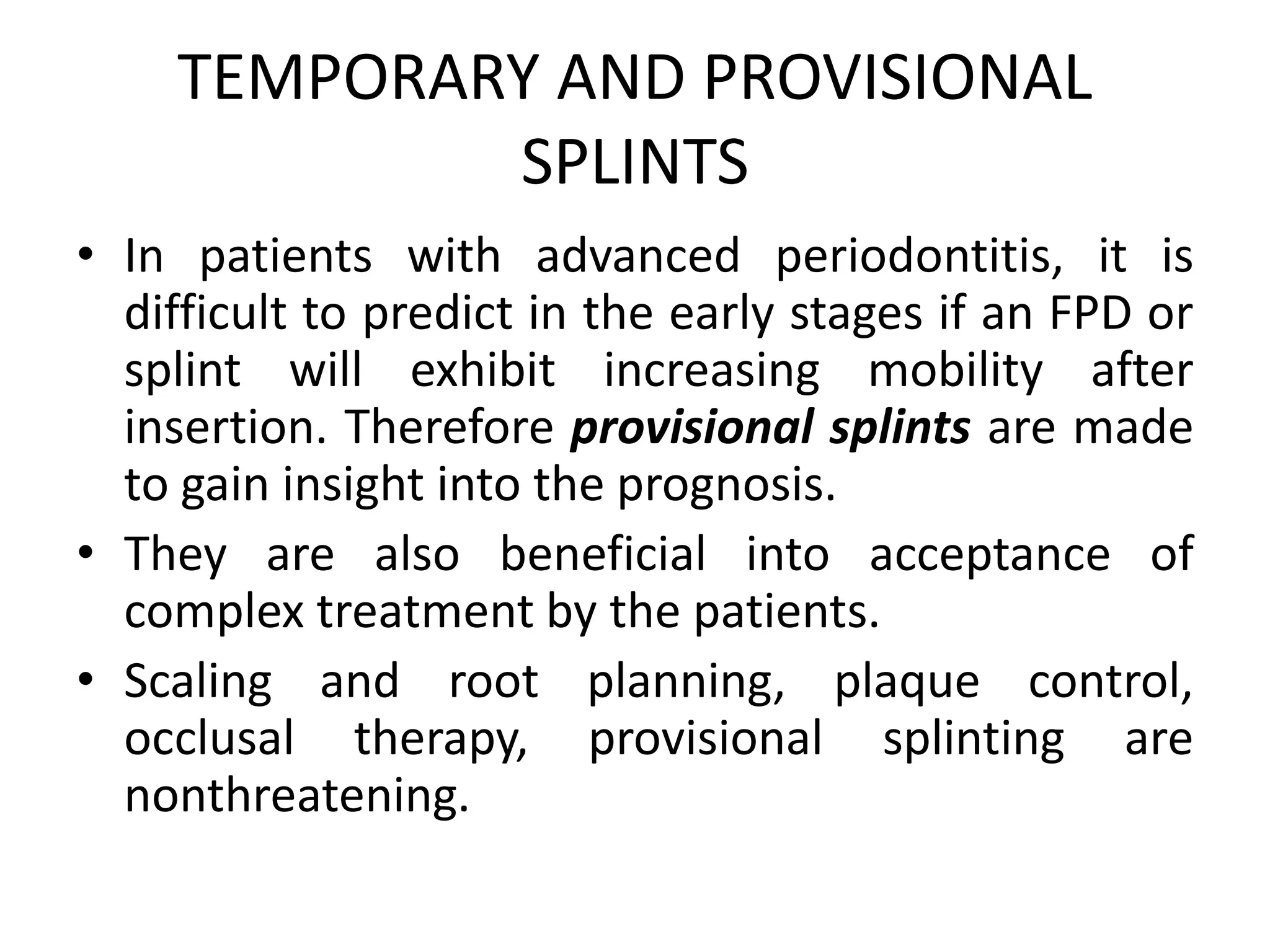 Fixed prosthodontics with periodontally compromised dentition | PPTX