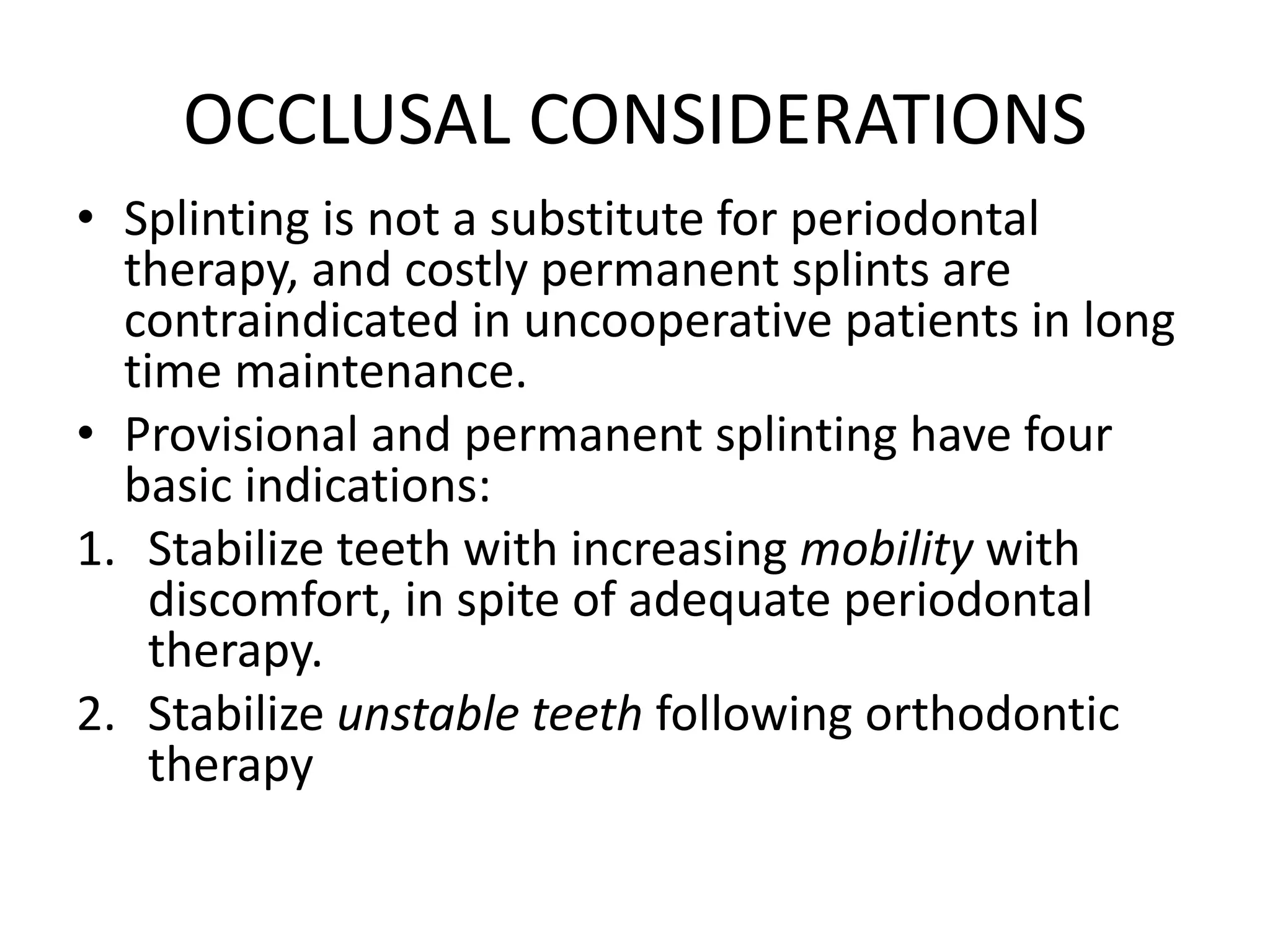 Fixed prosthodontics with periodontally compromised dentition | PPTX
