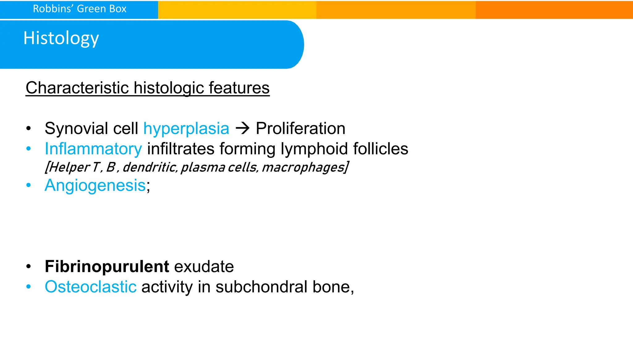 Histopathology of Rheumatoid Arthritis: Visual treat | PPTX
