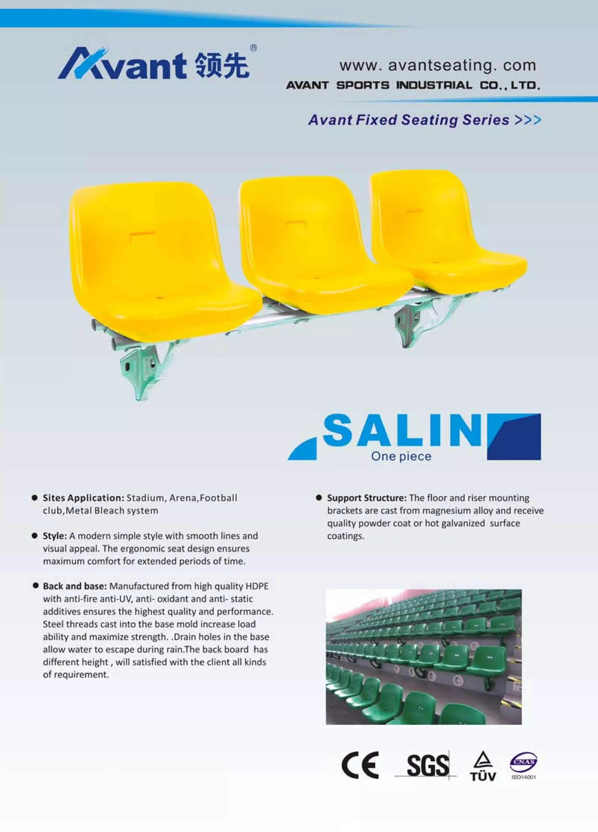 Fixed stadium seat for sports events | PDF