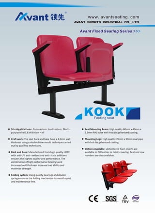 Fixed stadium seat for sports events | PDF