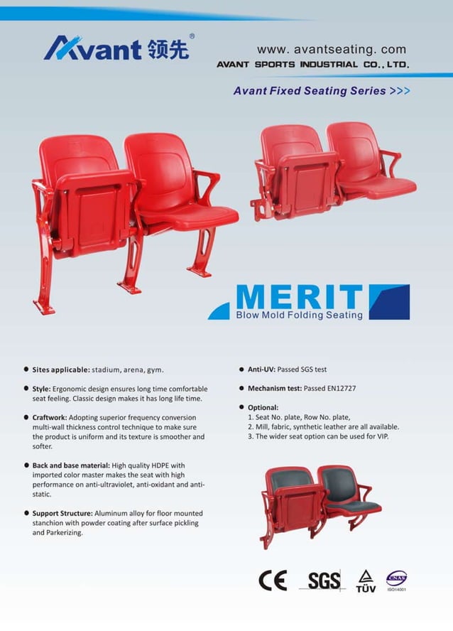 Fixed stadium seat for sports events | PDF