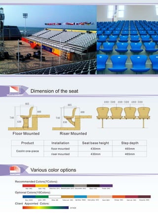 Fixed stadium seat for sports events | PDF