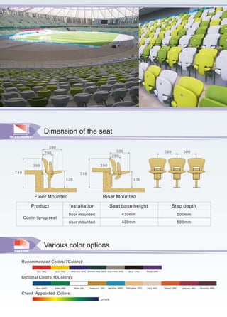 Fixed stadium seat for sports events | PDF