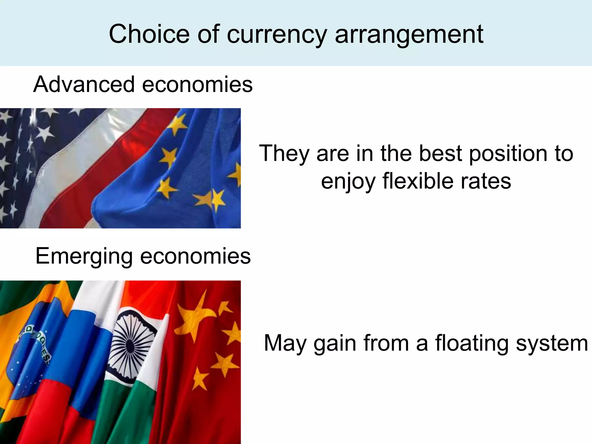 Fixed versus flexible exchange rate arrangements | PPTX