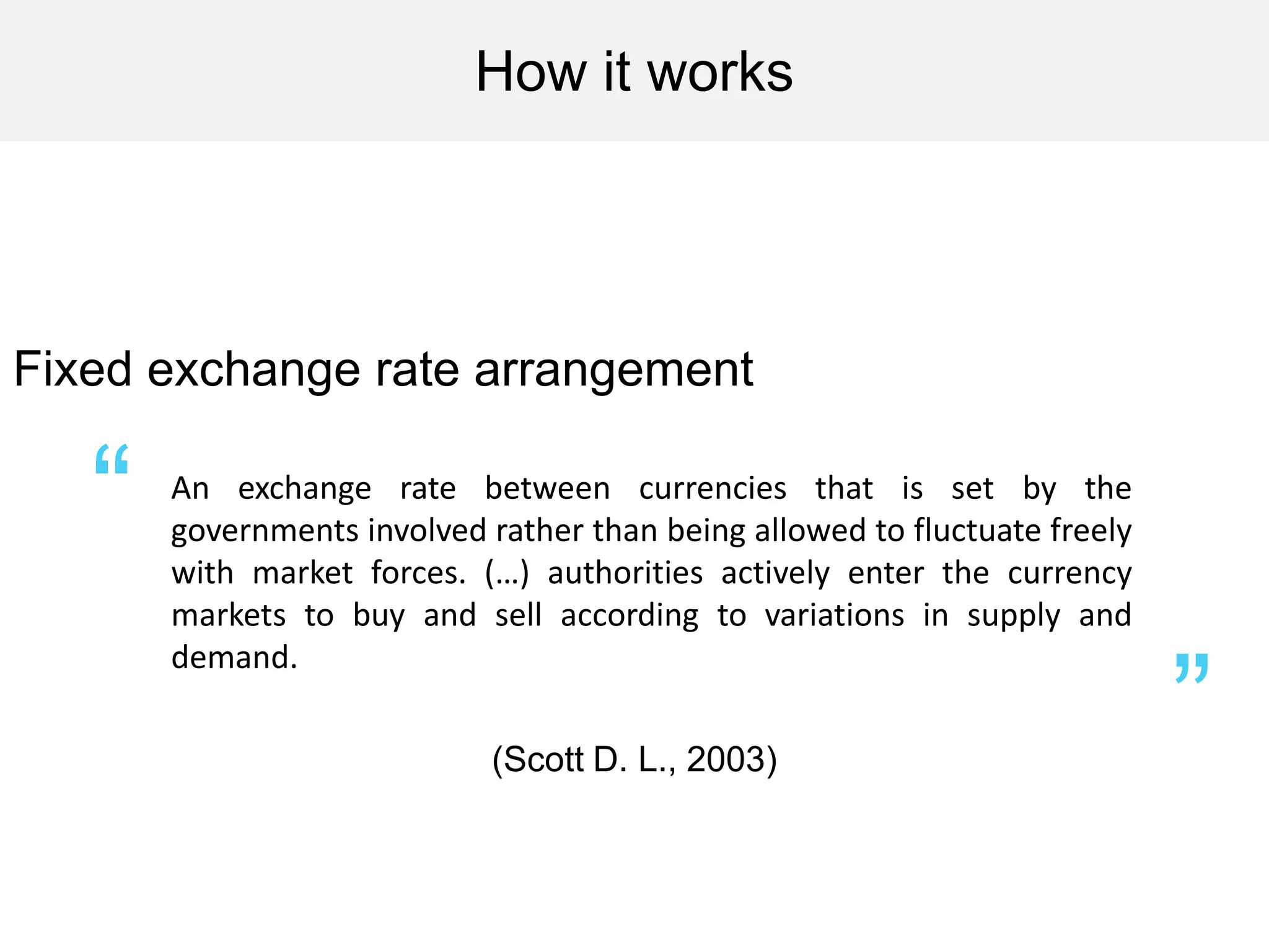 Fixed versus flexible exchange rate arrangements | PPTX