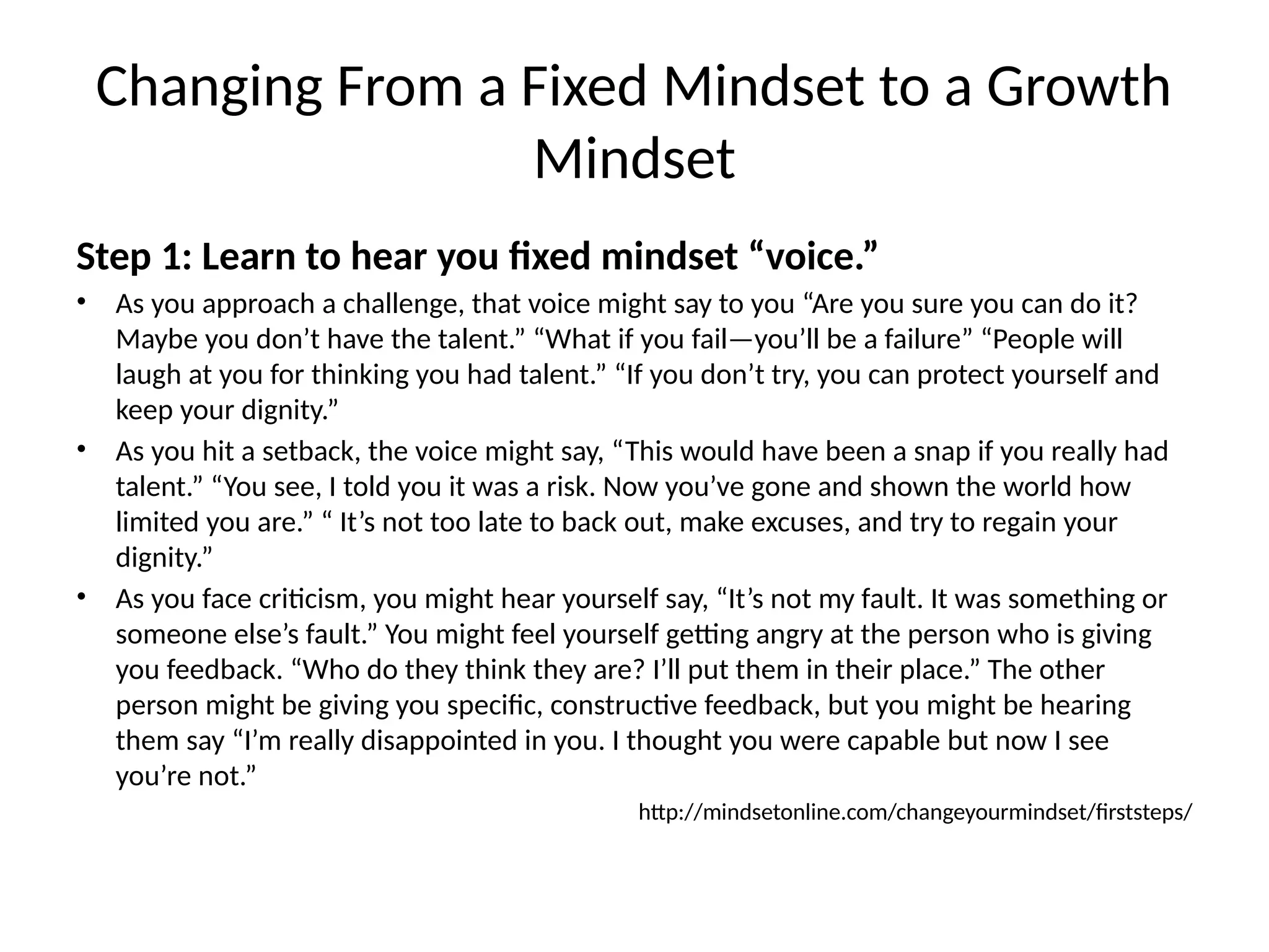 Fixed vs. Growth Mindset Powerpoint Presentation | PPTX