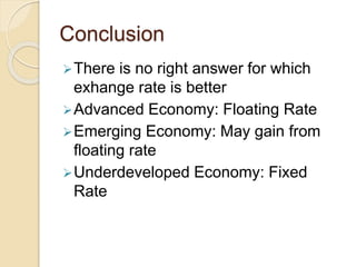 Fixed vs floating exchange rate system | PPTX