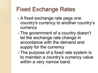 Fixed vs floating exchange rate system | PPTX