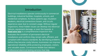 Fixed Wire Test: Essential Electrical Safety for Modern Buildings | PPTX