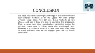 Fix Epson XP 7100 Wireless Setup Issue.pdf