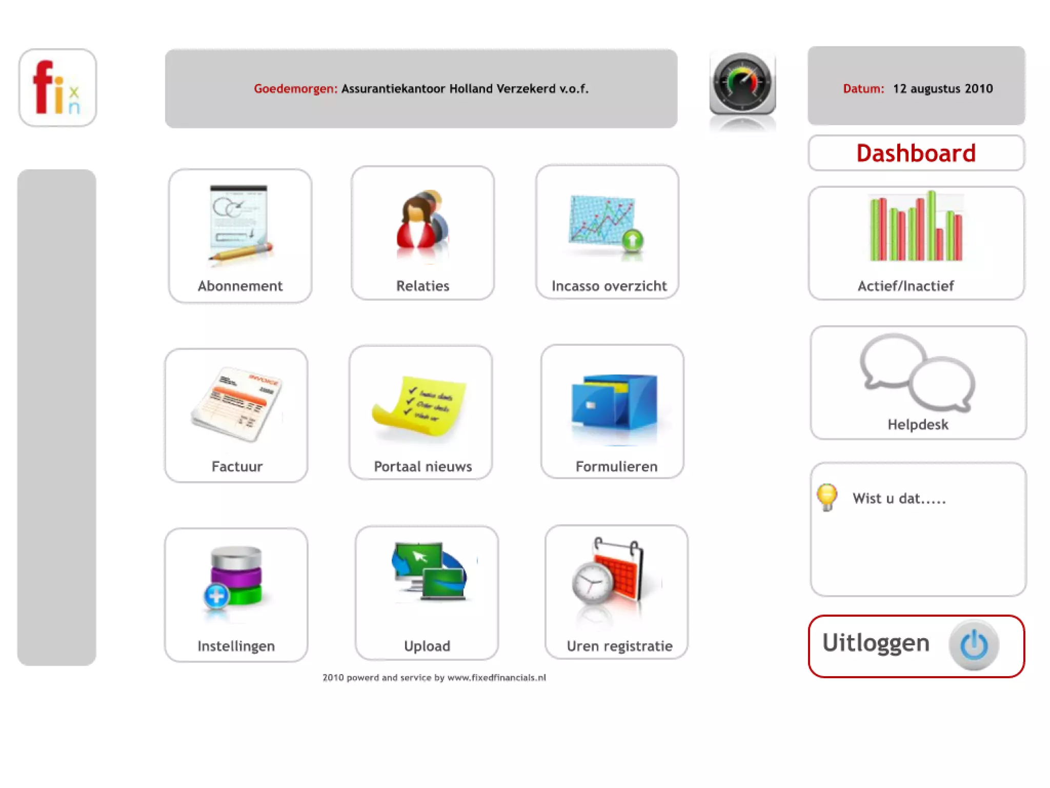 Fix Fin Applicatie | PDF