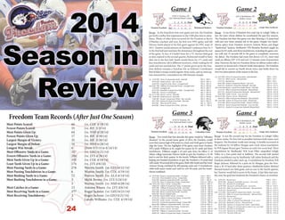 Trenton Freedom 2015 Gameday Media Guide | PDF