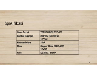 Infusion Pump STC- 503 | PDF