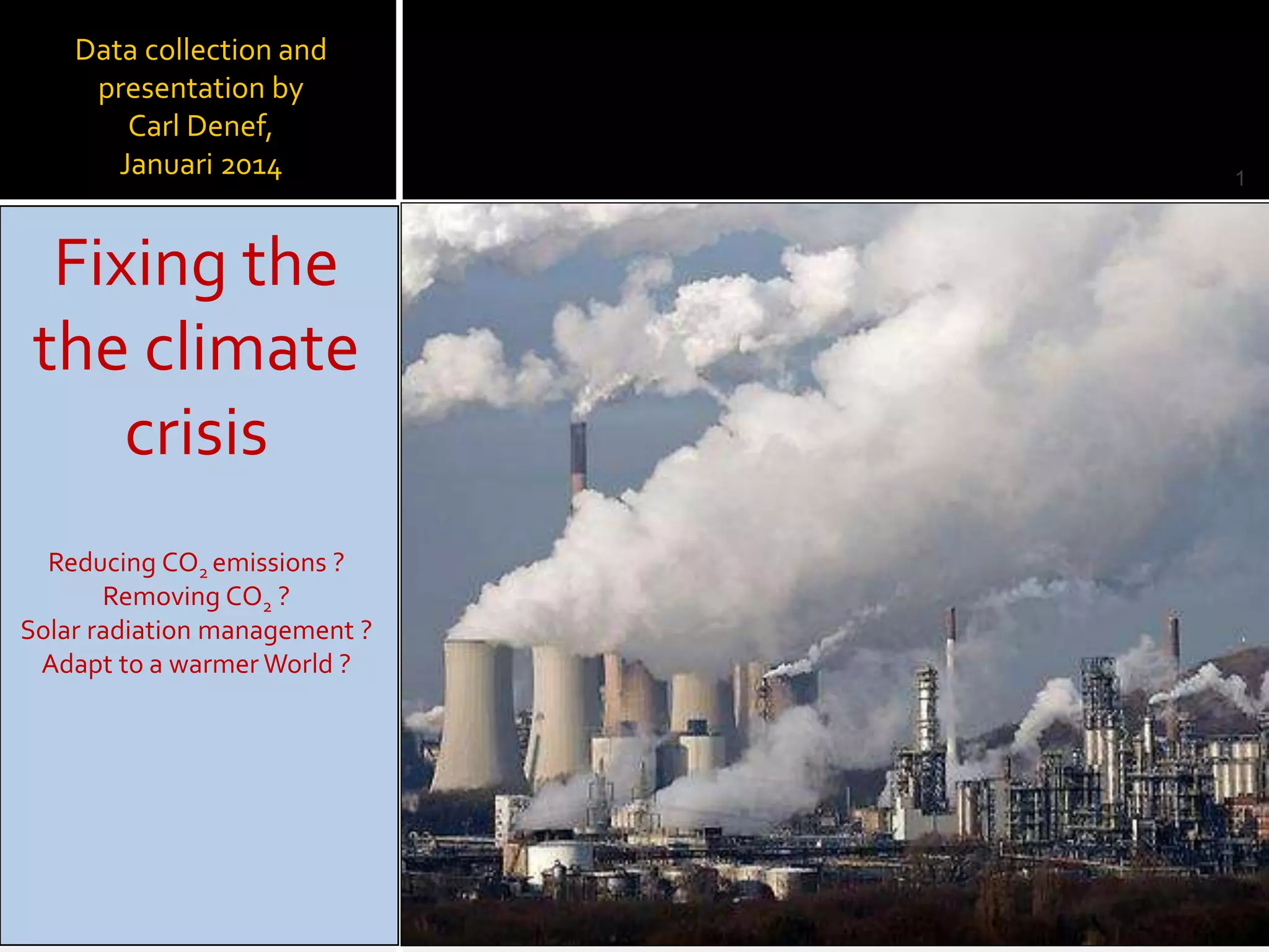 Fixing climate change | PPT
