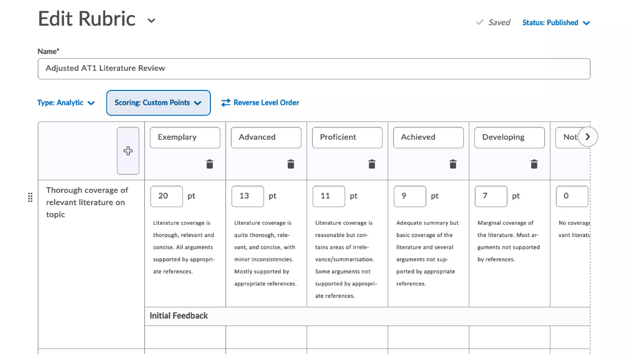 Fixing Feedback: The case for using rubrics | PDF