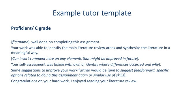 Fixing Feedback: The case for using rubrics | PPT