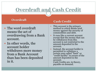 Fixing interest rates of OD and CC | PPTX