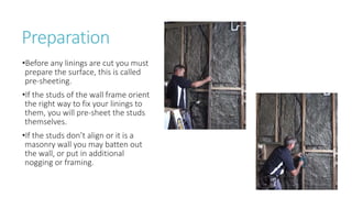 Fixing linings | PPT