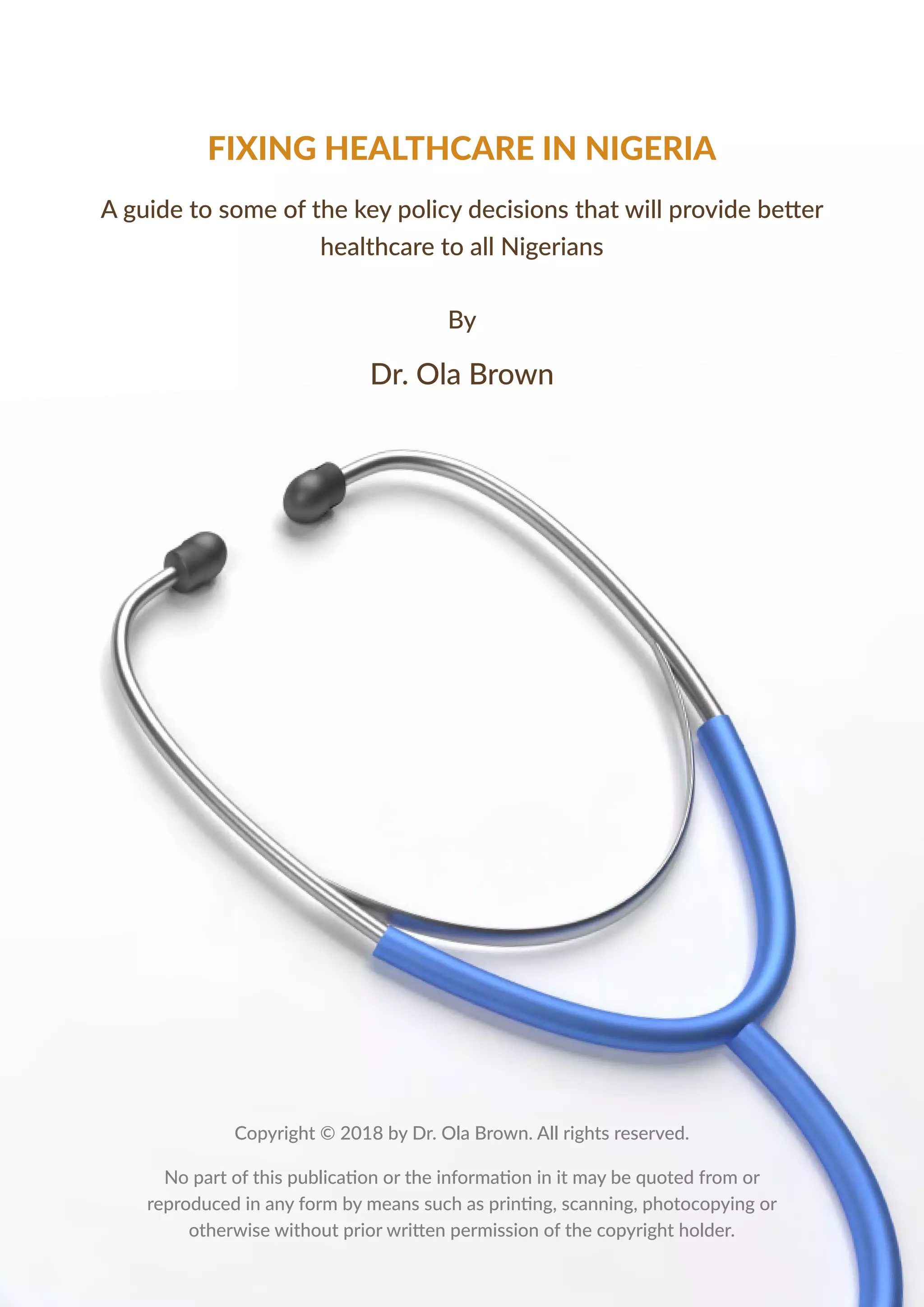 Read E-book Fixing Healthcare in Nigeria | PDF