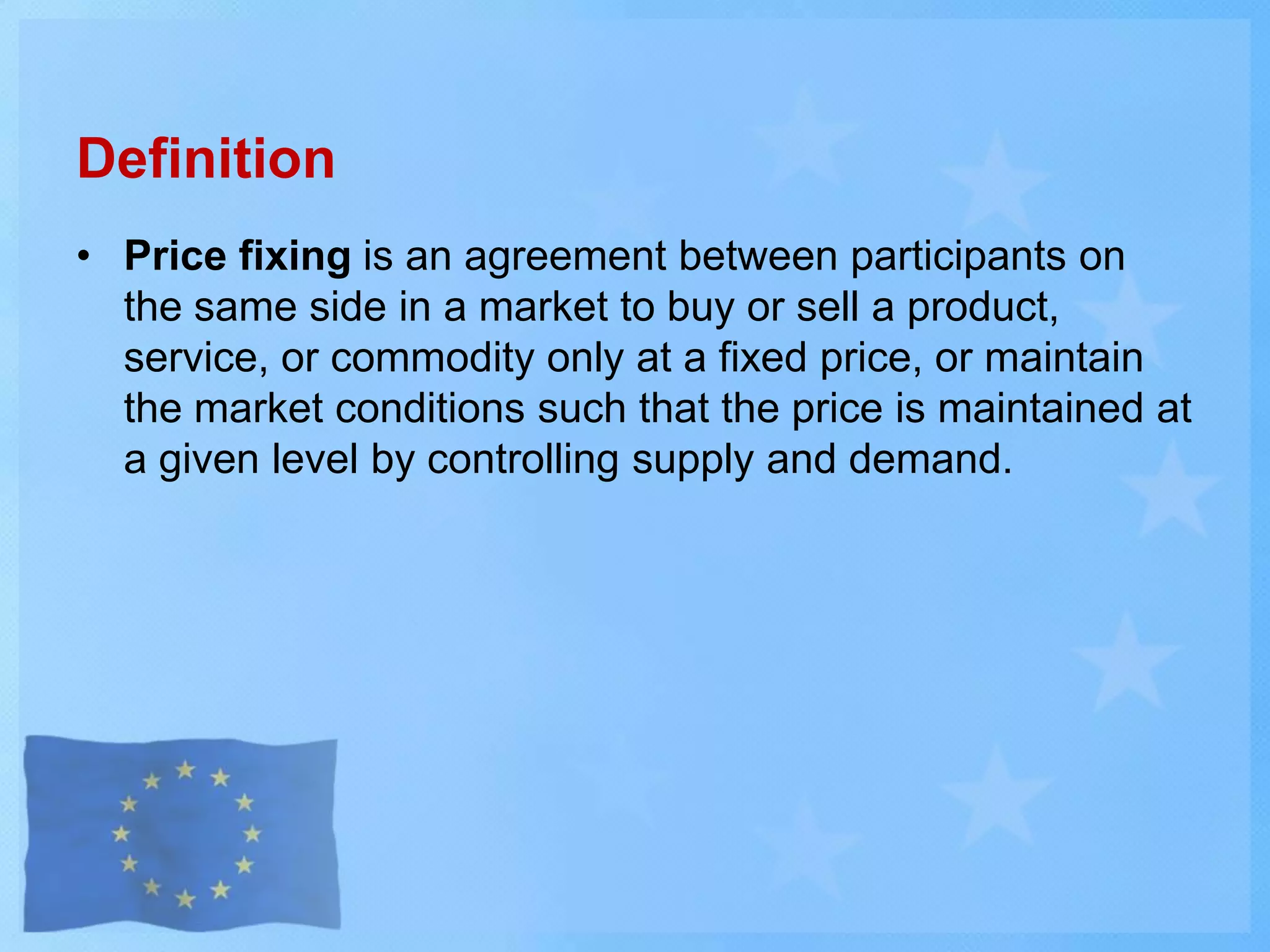 Fixing price presentation | PPTX