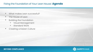 Fixing the Foundations of Your Lean House in an Uncertain Economy | PPTX